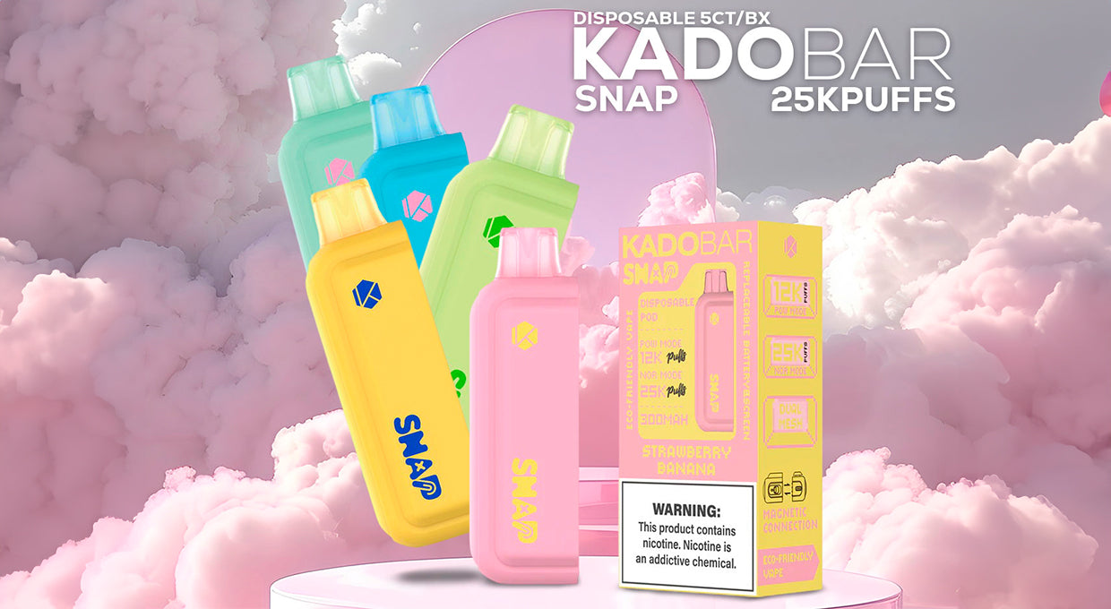 App Banner - KADO BAR SNAP 25000PUFFS DISPOSABLE POD 5CT/BX – AMS ...
